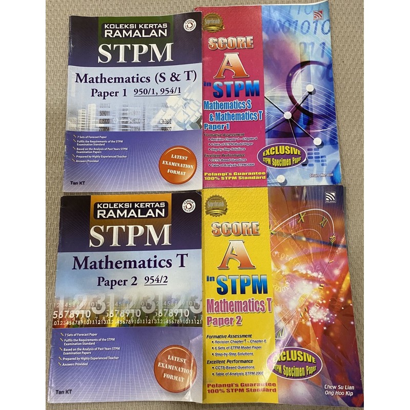 STPM Old Syllabus Mathematica (1 set, 4 books) | Shopee Malaysia