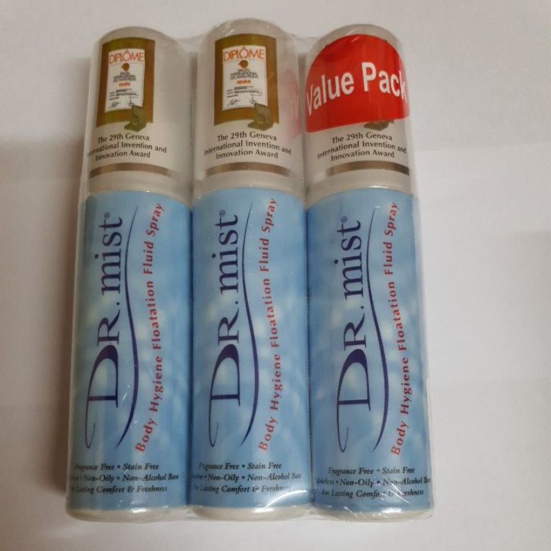 Dr Mist Body Hygiene Floalation Fluid Spray 3x75ml (Expiry Date:01/2028 ...