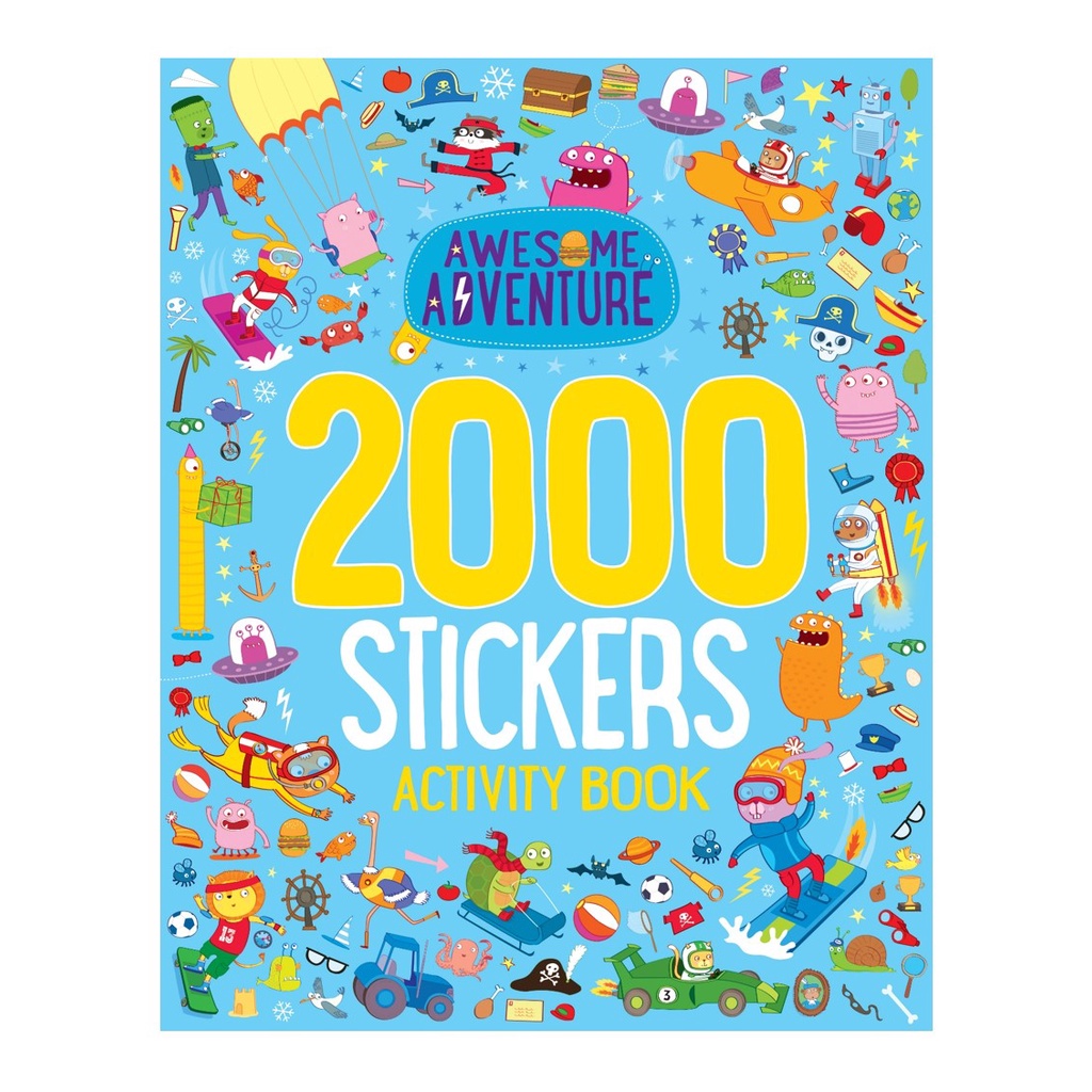 Awesome Adventure 2000 Stickers Activity Book with Colouring Word Games ...