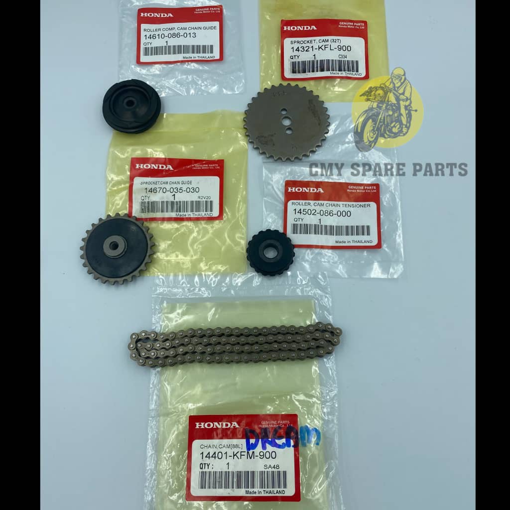 HONDA EX5 DREAM ORIGINAL TIMING CHAIN ROLLER BLOCK ROLLER TIMING SET ...