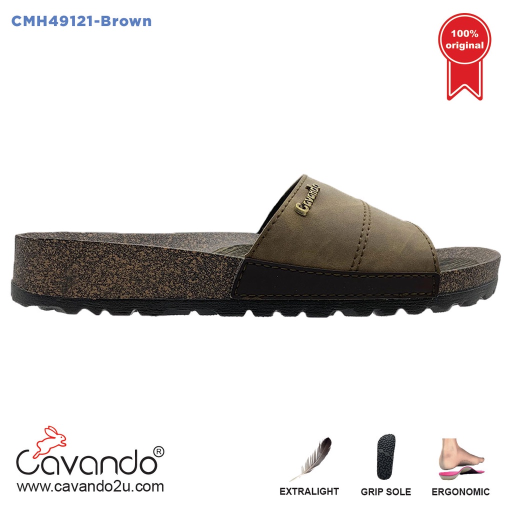Cavando Sandal Lelaki Warna Hitam/Coklat - Men's Sandal CMH49120 ...