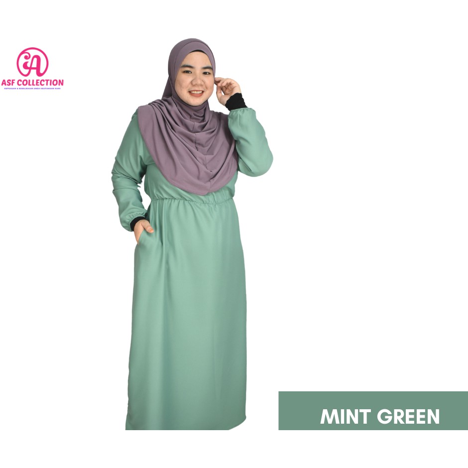 (XS-2XL) JUBAH DRESS MUSLIMAH/JUBAH GETAH DI PINGGANG/JUBAH UMRAH/JUBAH ...