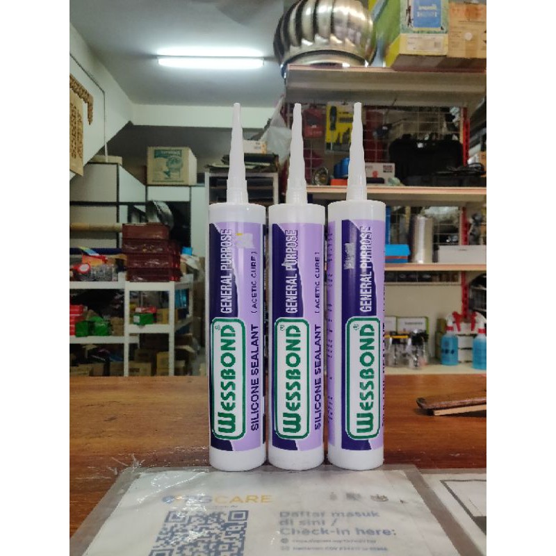 Wessbond Silicone Sealant Gam Silikon 300g | Shopee Malaysia