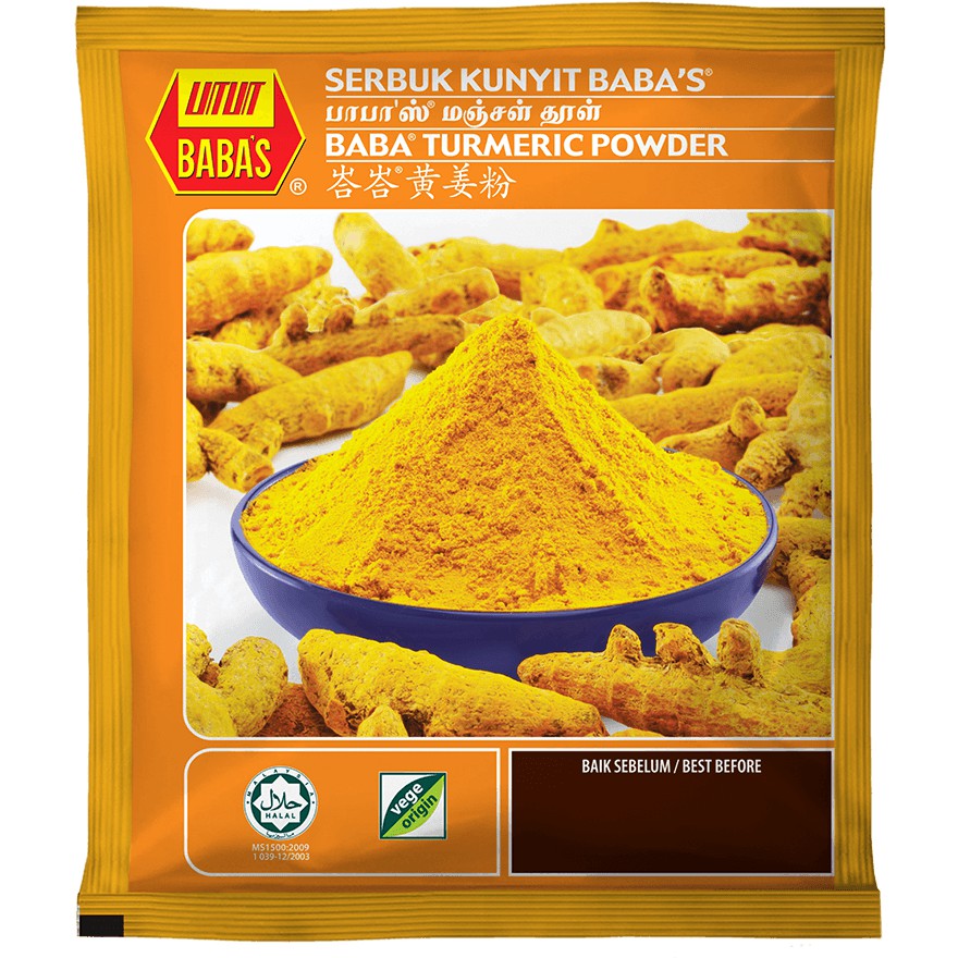 BABA'S Serbuk/Powder [250GM] (Kunyit / Cili / Kari Daging Pedas / Kari ...