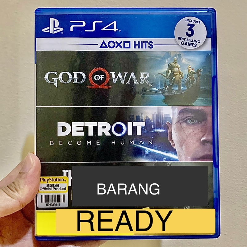 Cassette Ps4 Hits Bundle God of War Detroit Become Human Detroit ps ...