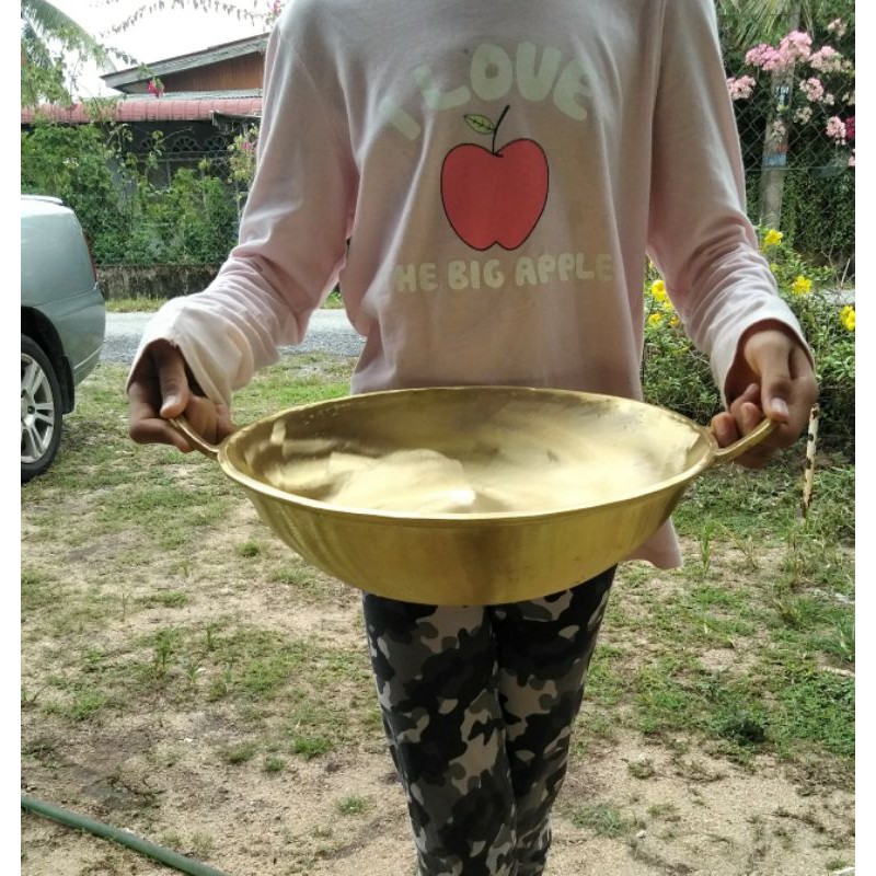Periuk kuali belanga tembaga baru Terengganu brass pot handmade buatan ...