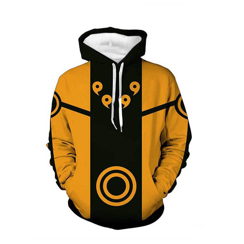 Anime Hoodie Naruto Shippuden Jacket Cosplay Kyubi Uzumaki Naruto ...