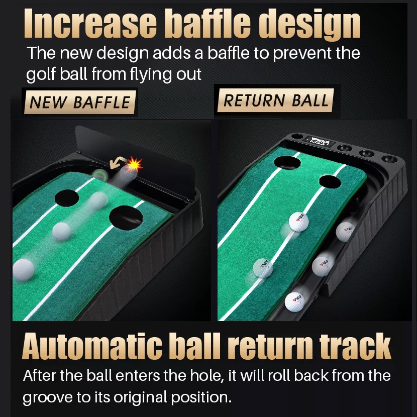 PGM Hot sale portable low ball speed 3m golf putter trainer practice ...