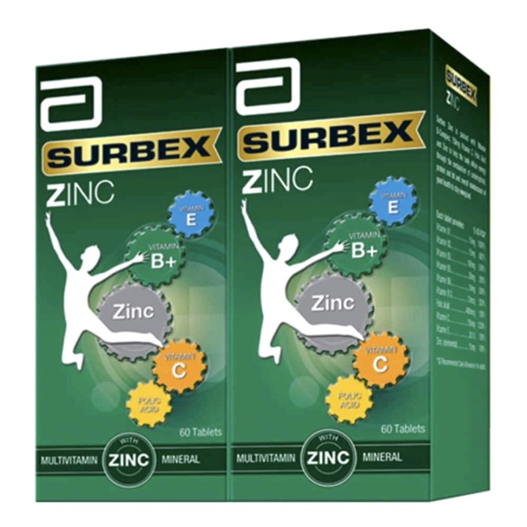 ABBOTT Surbex Zinc B-Plus 60s x 2 | Shopee Malaysia
