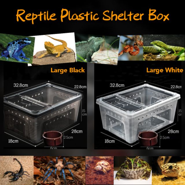 🔥Ready Stock🔥LARGE reptile box plastic shelter box0 Breeding Box ...