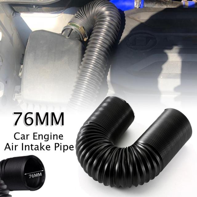 Car Air Intake Hose Ducting Feed Pipe Hose Flexible 1m For Air Filter ...