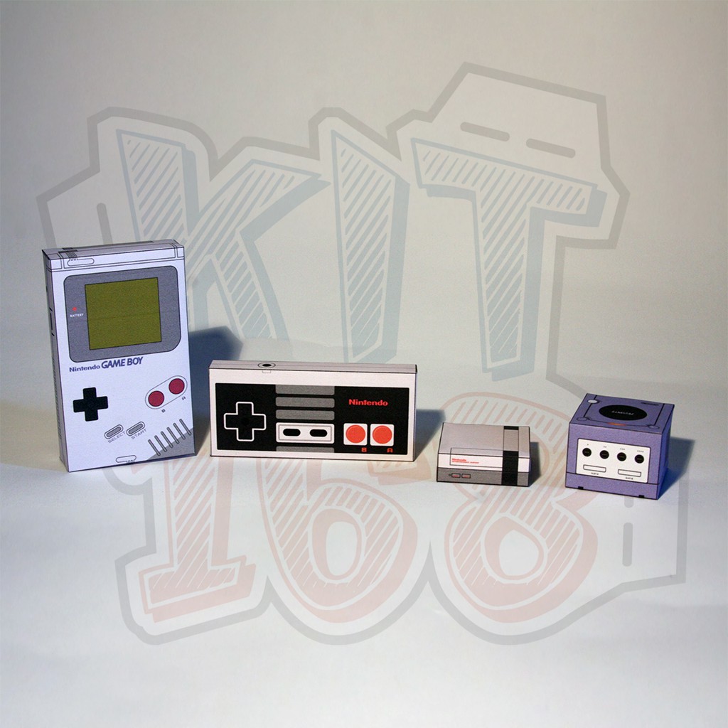 Gameboy, NES, Controller and Gamecube toy paper models | Shopee Malaysia