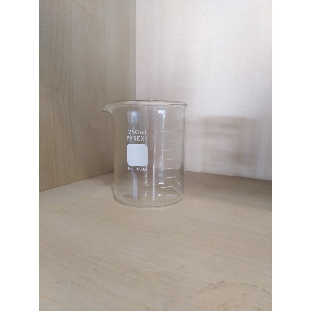 PYREX BEAKERS 250ml, LOW FORM, with capacity indicator glass beaker | Shopee Malaysia