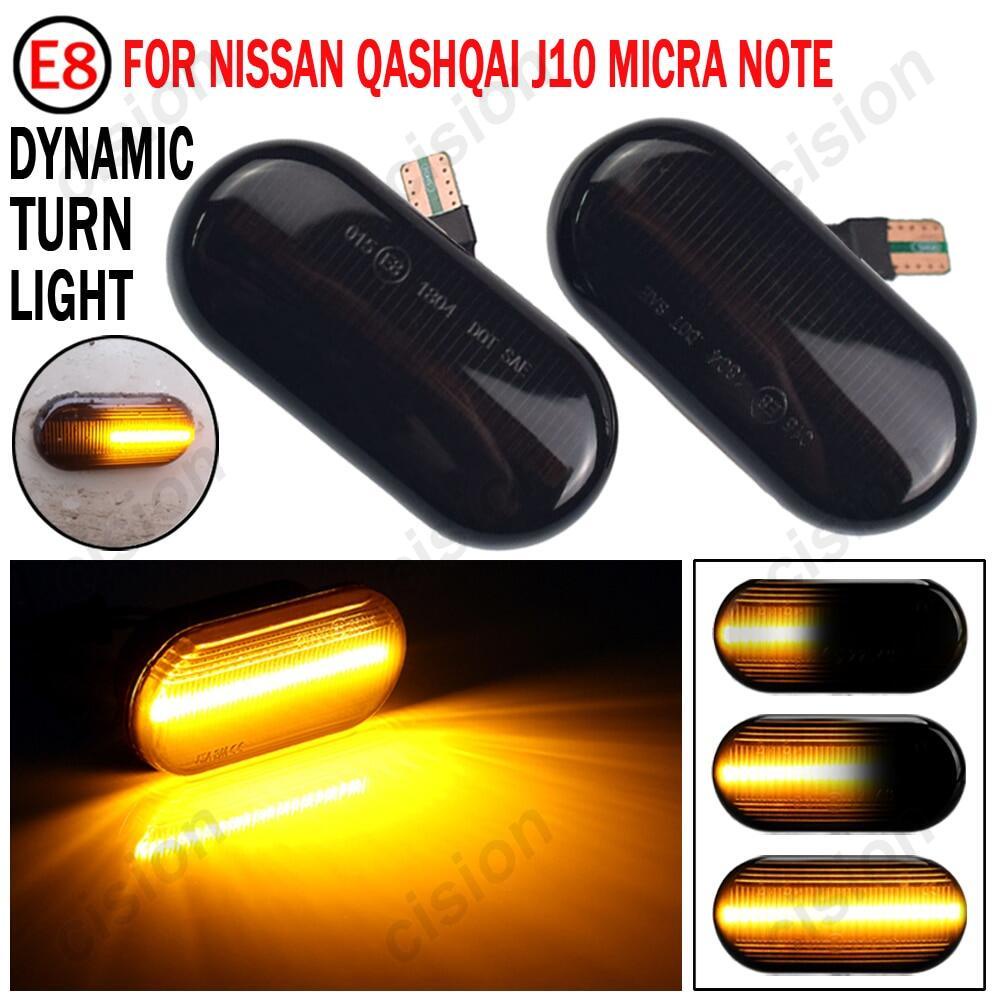 1 Pair Dynamic Amber LED Side Marker Turn Signal Lamp Sequential Blinker Light Indicator For ...