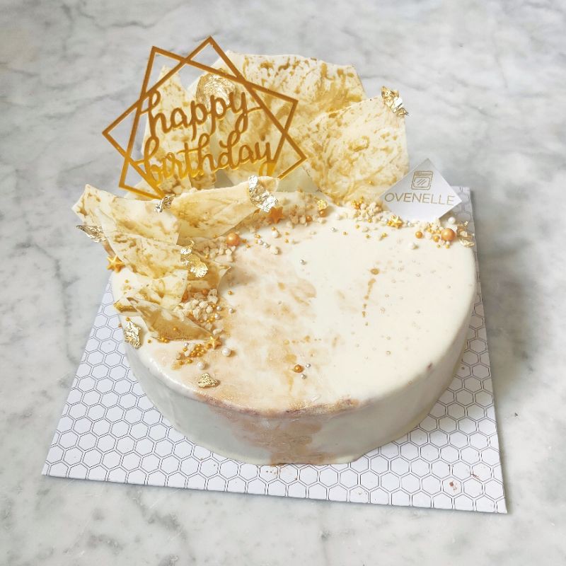 Acrylic happy birthday octagon Cake Topper | Shopee Malaysia