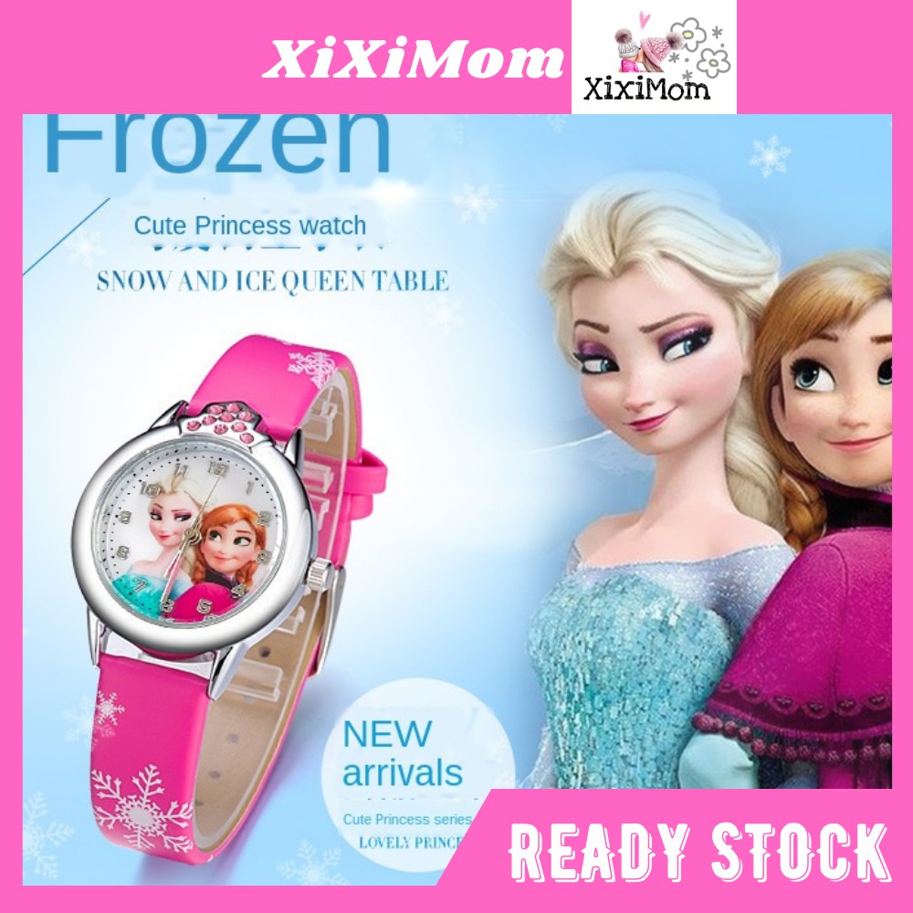 💥READY STOCK💥Children Cartoon Watches Girls Kids Watch Anna Elsa Frozen ...