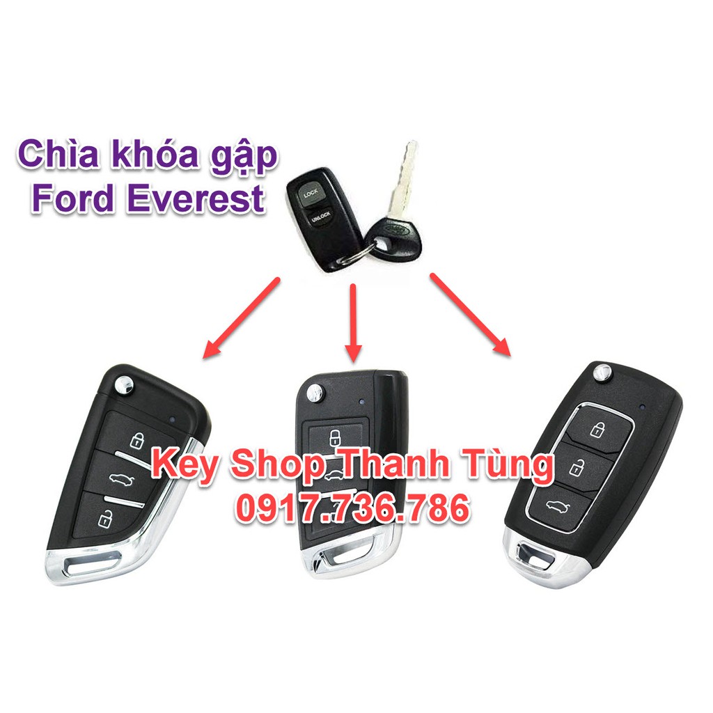 Ford Everest folding remote key | Shopee Malaysia