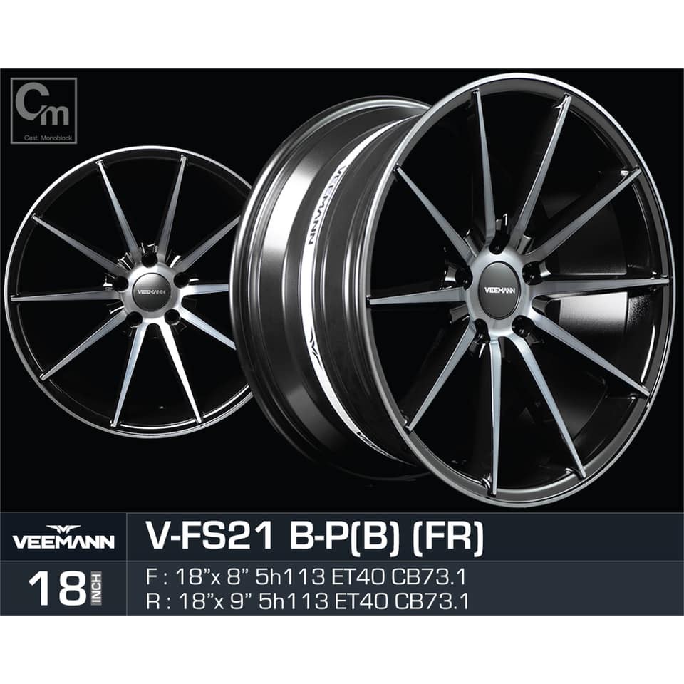 VEEMANN 18 inch 8JJ/9JJ 5X113 ET40 ORI CAR SPORT RIMS WHEELS VFS21 ...