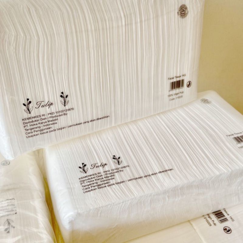 Tulip FACIAL TISSUE 1 KG CONTAINS 1200 NICE EQUAL SHEET / FACIAL TISSUE ...