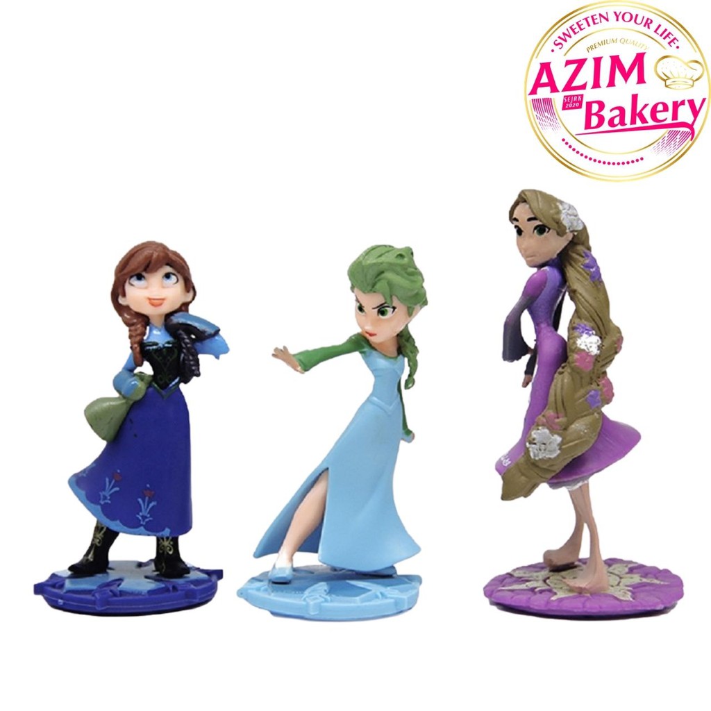 Cake Topper Elsa Anna Frozen (3pcs) Cake Toys Frozen | Cake Topper Elsa ...