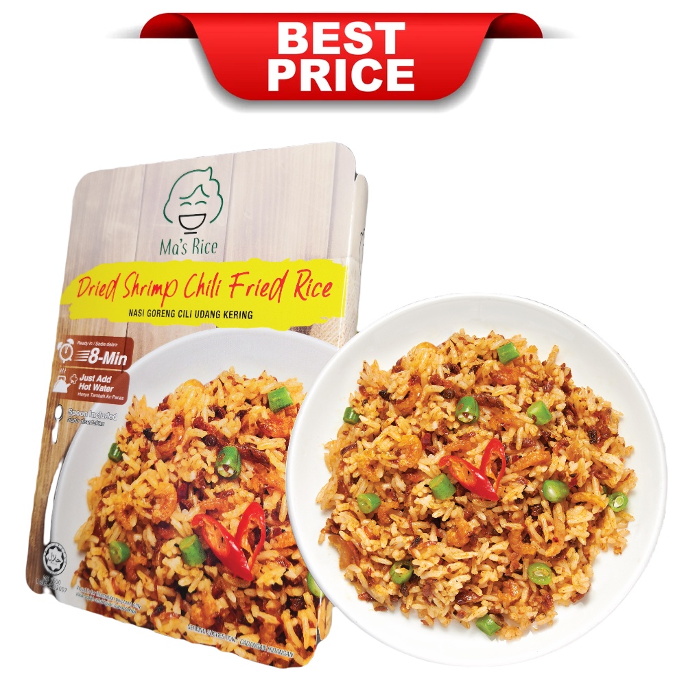 Ma's Rice Nasi Goreng Cili Udang Kering 116g - Nasi Segera Air Panas ...