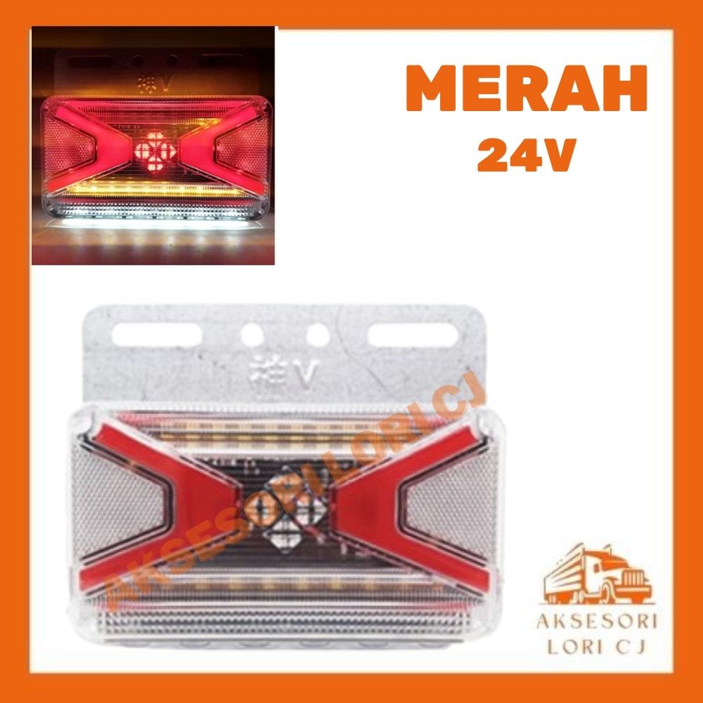 AKSESORI LORI CHERAS JAYA LAMPU TEPI LORI 24V SIDE MARKER LAMP LAMPU ...