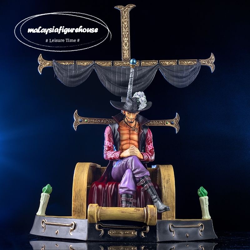 🔥BIG OFFER🔥36CM ONE PIECE SEVEN WARLORD MIHAWK THROWN COPY RESIN GK ...