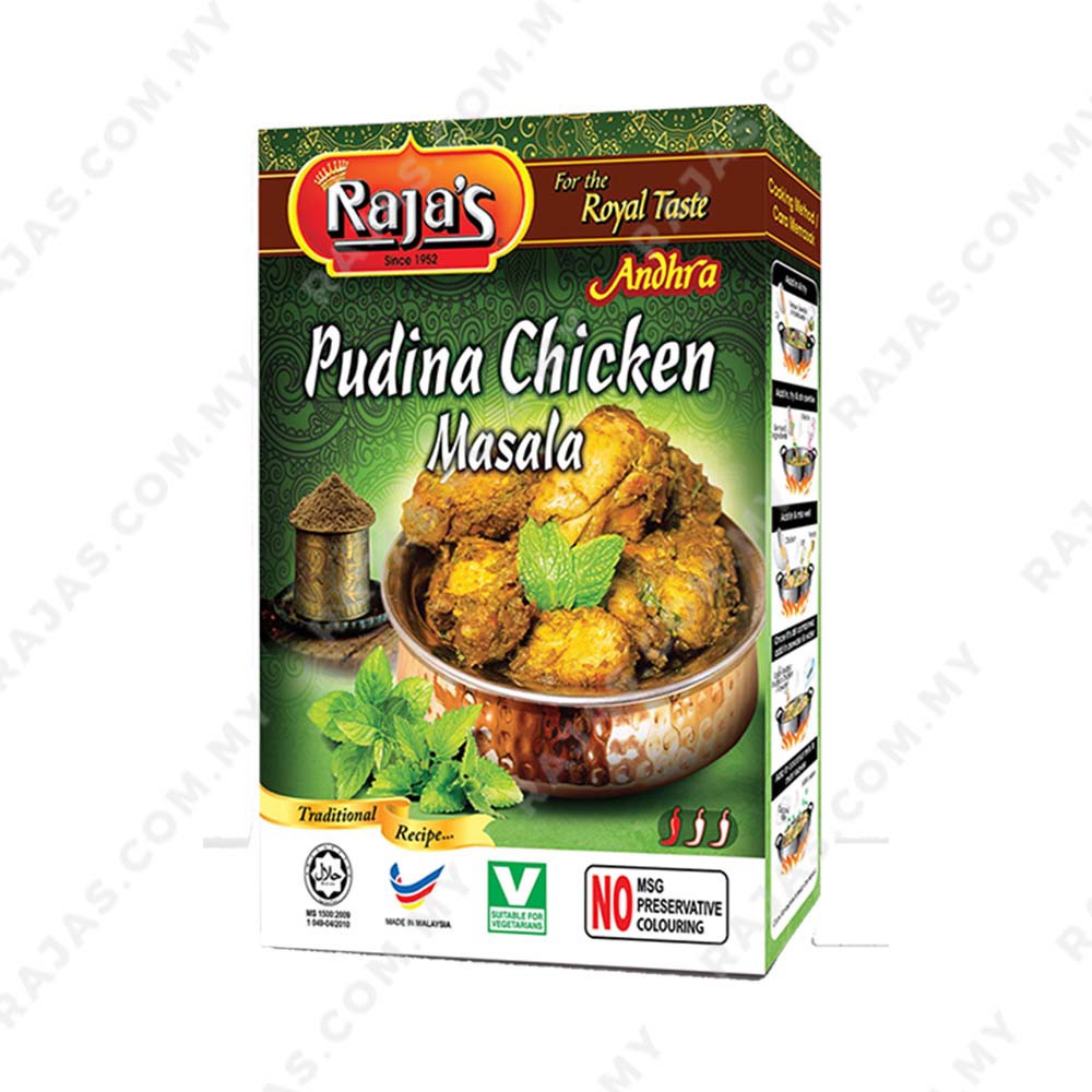 RAJA'S PUDINA CHICKEN MASALA - (70G) | Shopee Malaysia