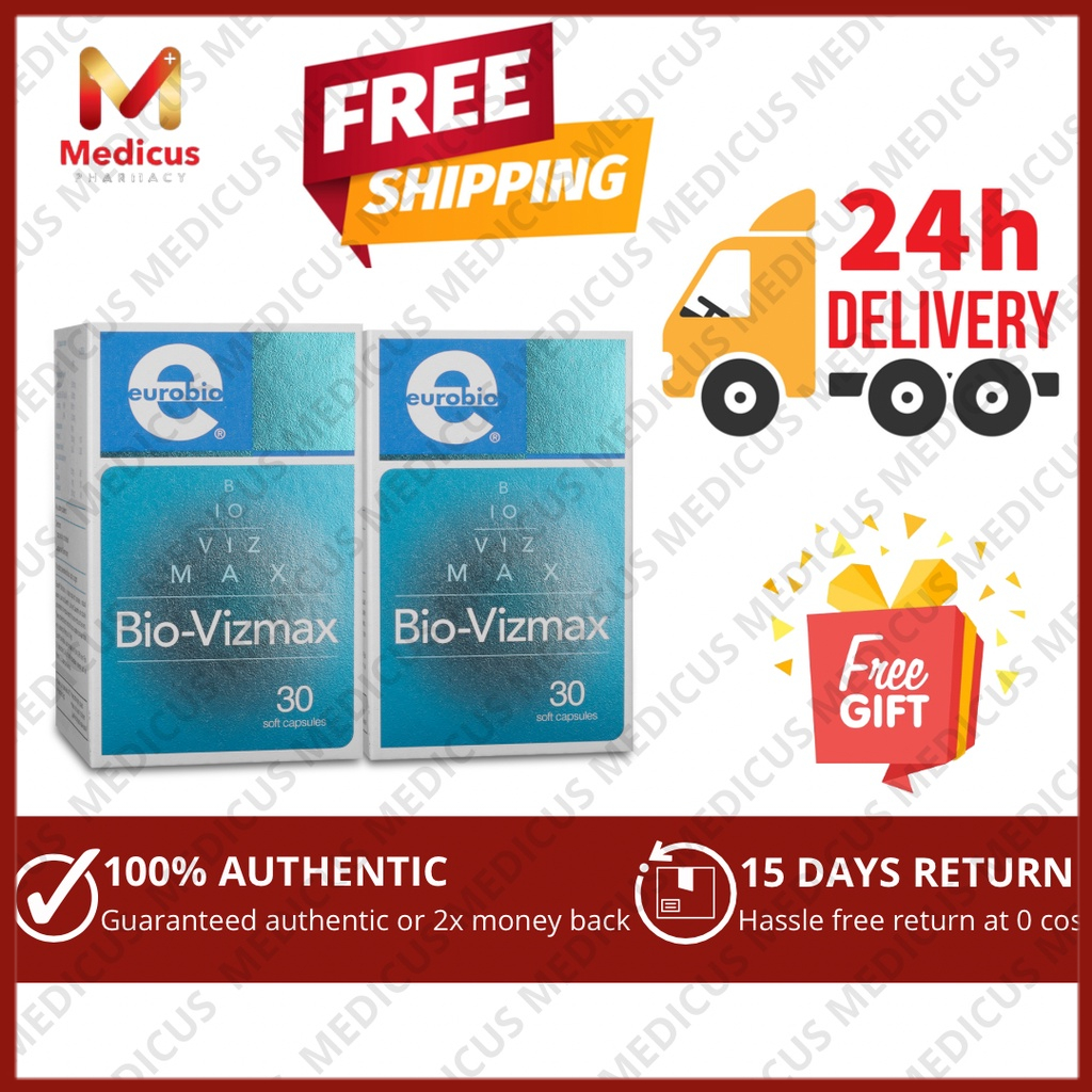 Eurobio Bio-Vizmax 2X30's FOC FREE GIFT (Exp: 09/2025) | Shopee Malaysia