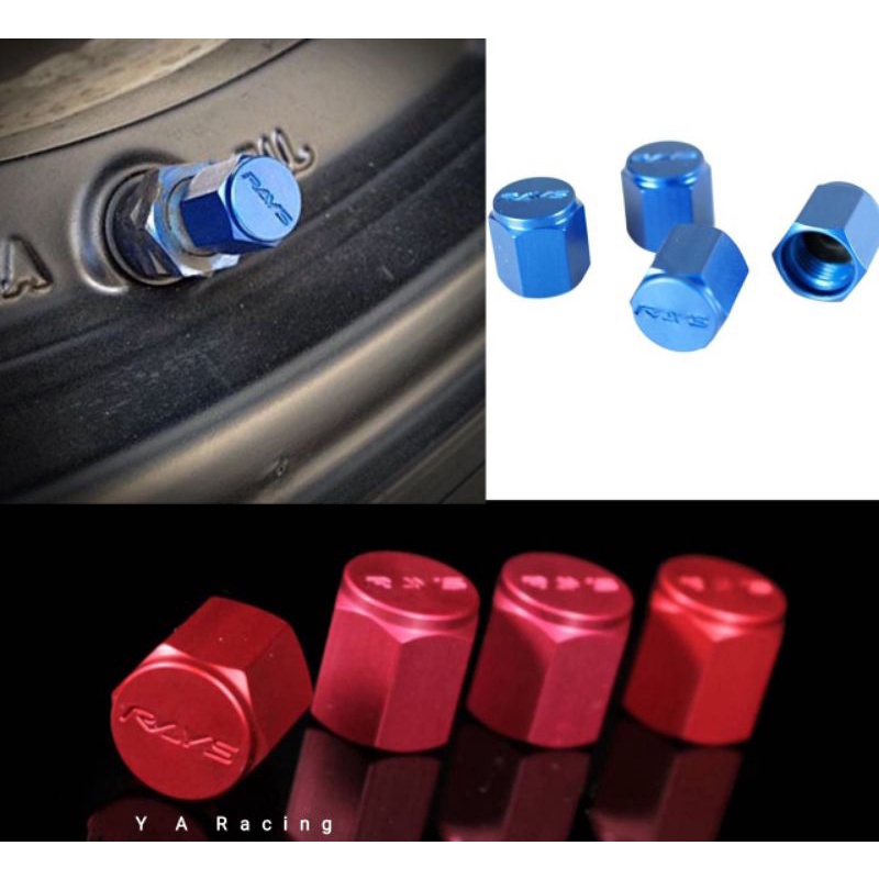 Rays Valve Cap Cover / Sport Rim Valve Cover 1set(4pcs) | Shopee Malaysia