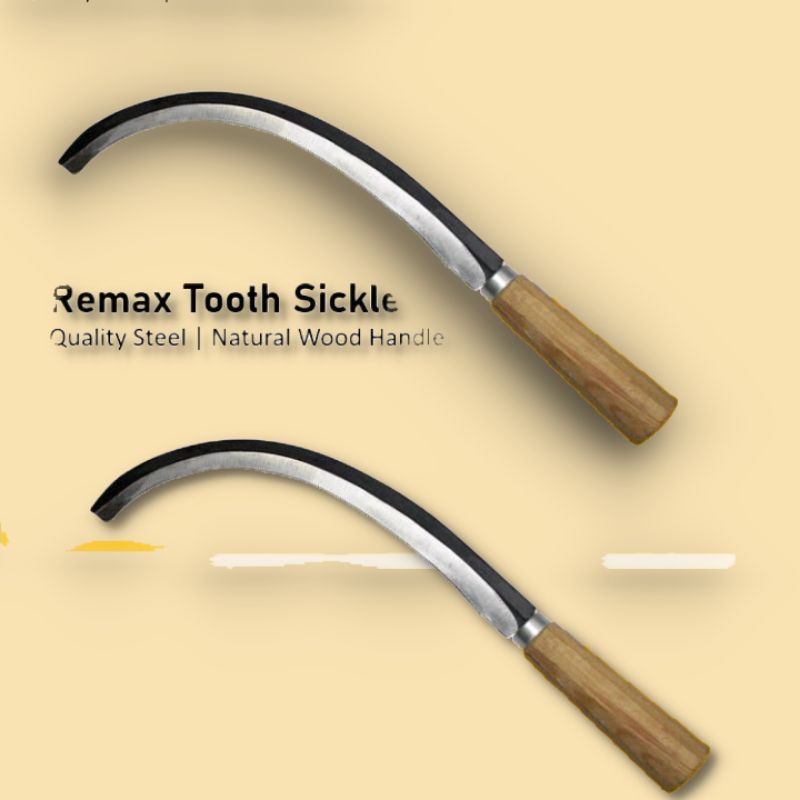 REMAX TOOTH SICKLE WITH WOOD HANDLE | Shopee Malaysia