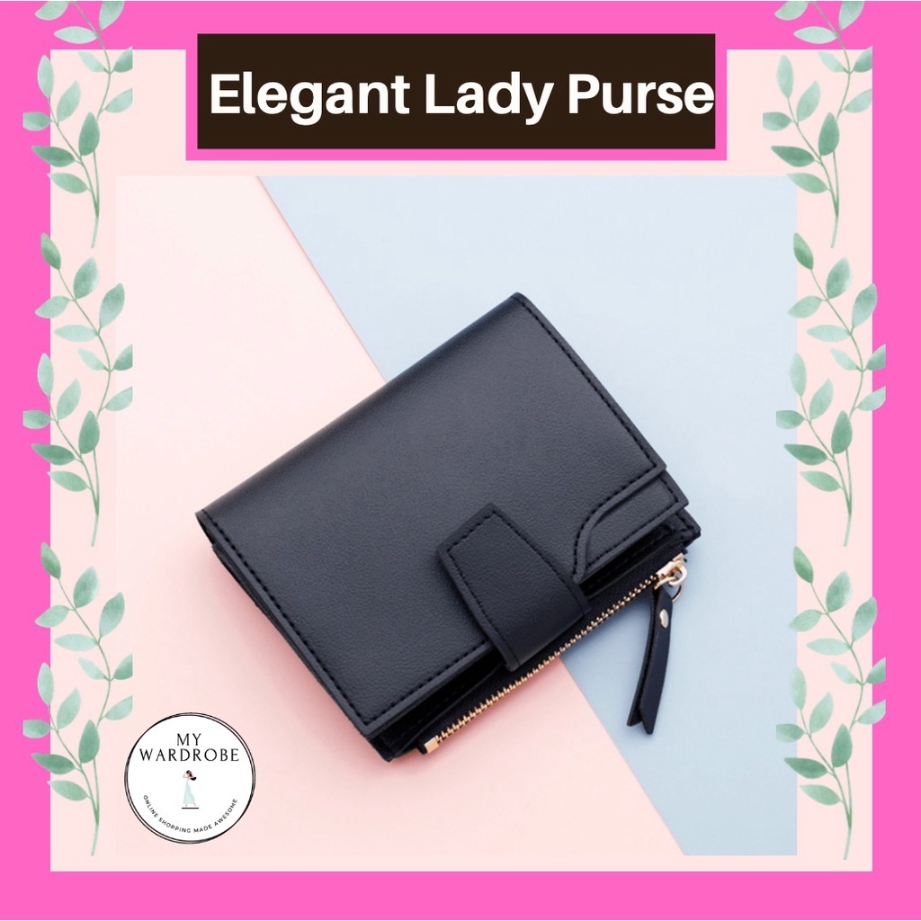Plain Short Purse Women PU Leather | Dompet Pendek Wanita/Perempuan ...