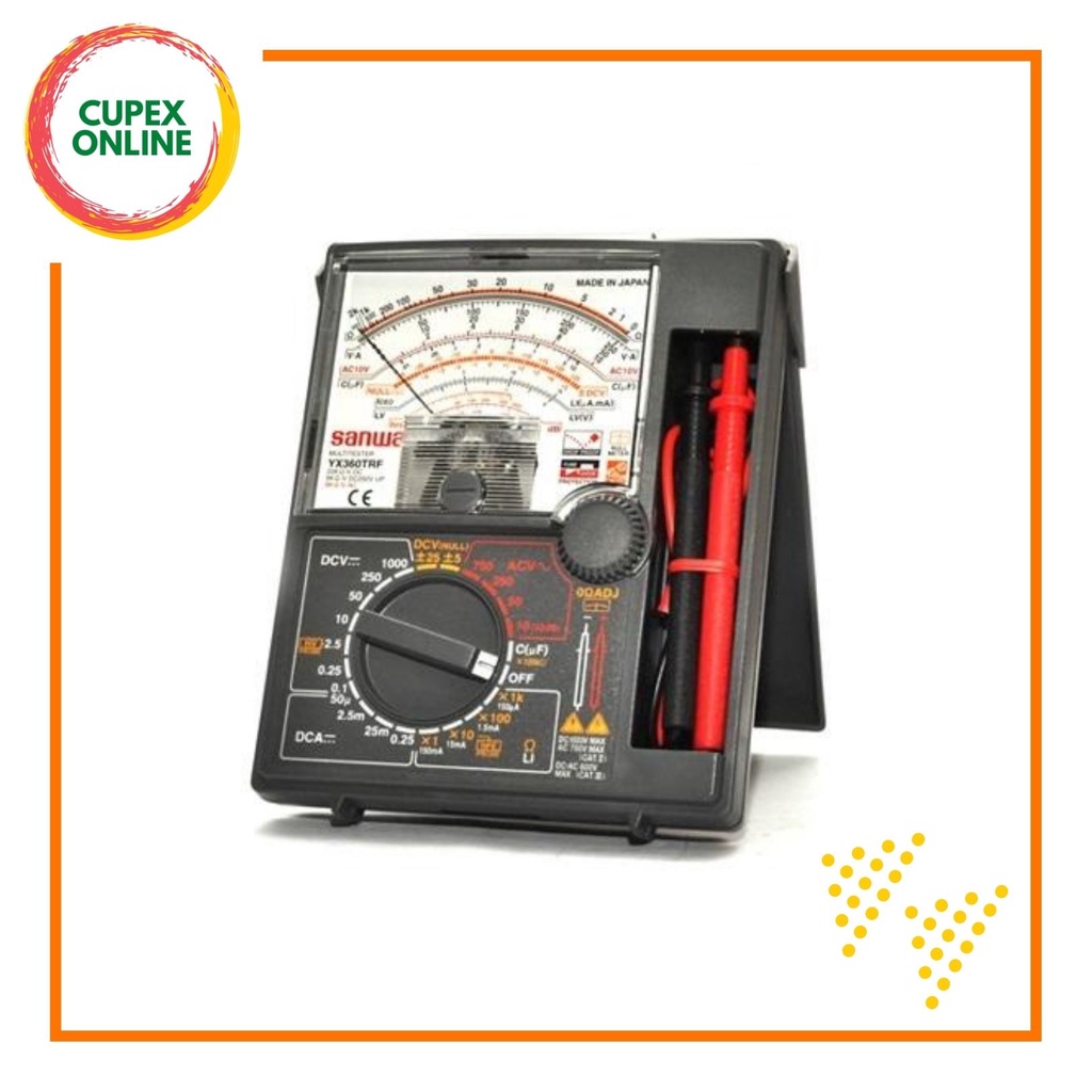 SANWA YX-360TRF Analogue Multimeter Made In Japan 0.25A DC 1000v DC ...