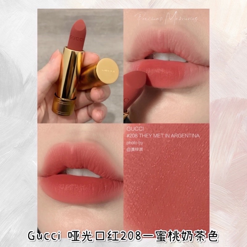 [Authentic Ready Stock ] Gucci Matte Lipstick 208 | Shopee Malaysia