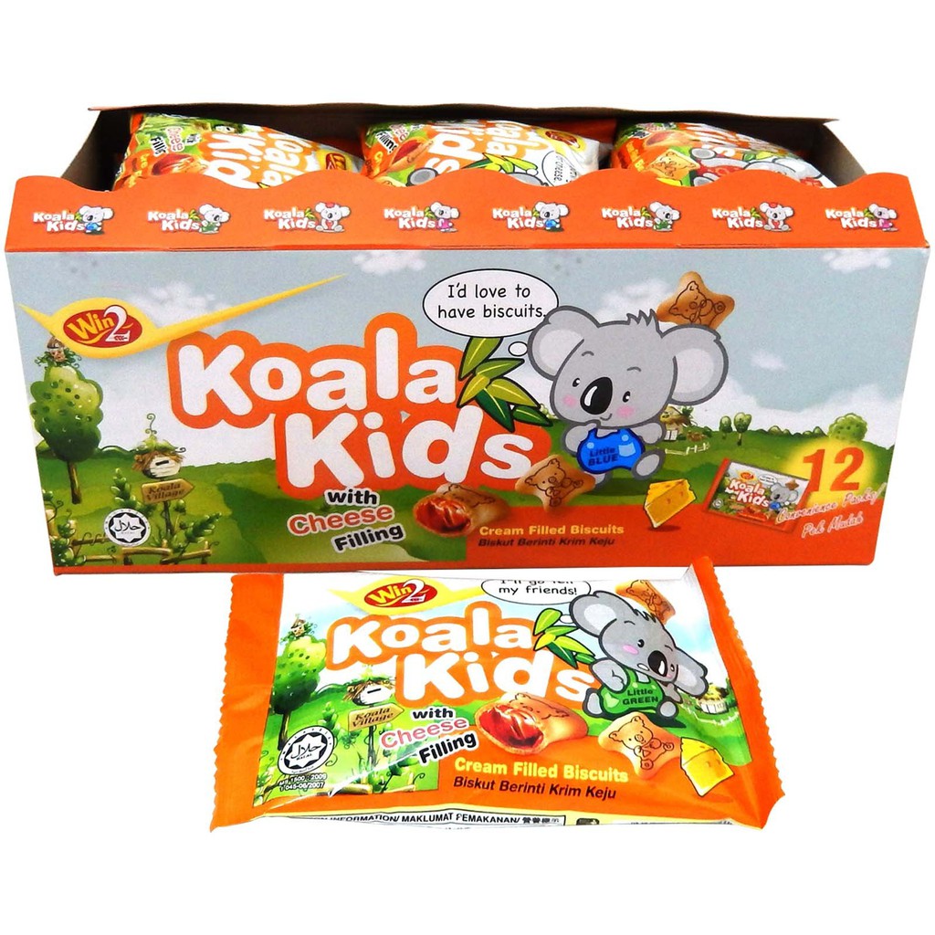 WIN2 KOALA Kids Biscuits 16g x 24 packs | Shopee Malaysia