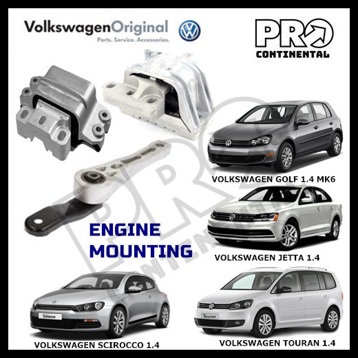 GENUINE VOLKSWAGEN GOLF MK6 JETTA TOURAN SCIROCCO 1.4 ENGINE MOUNTING ...