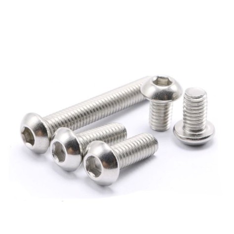 M3 M4 M5 M6 M8 Hex Socket Button Head Screws A2 304 Stainless Steel Mushroom Head Screw | Shopee ...