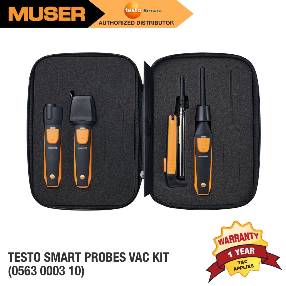 Testo Smart Probes VAC Kit // Thermometer // Thermohygrometer // Vane ...