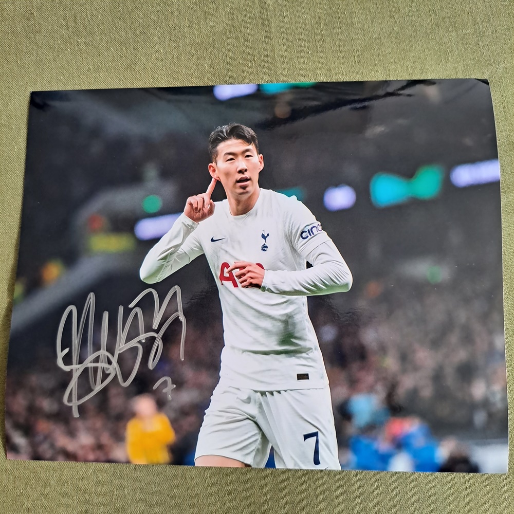 Signed Heung-Min Son autographed photo 10 inches k-pop | Shopee Malaysia