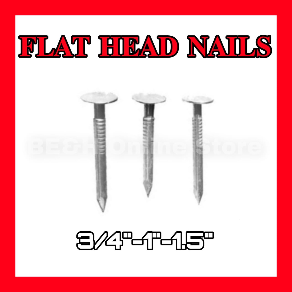 Flat Head Nail / Paku Kepala Besar / Paku Plywood ( 3/4'' , 1'' , 1-1/4 ...