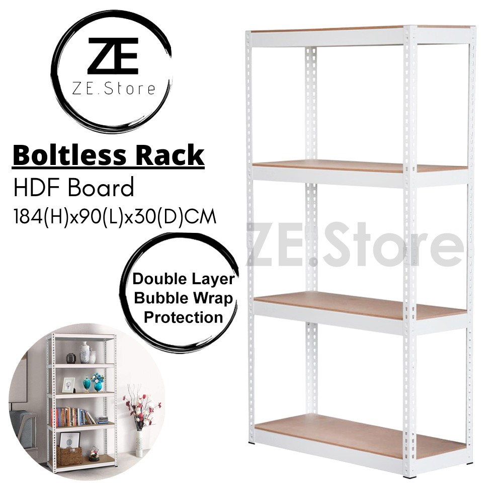 2 In 1 Boltless Rack Heavy Duty Shelving Storage Store Room Full Metal ...