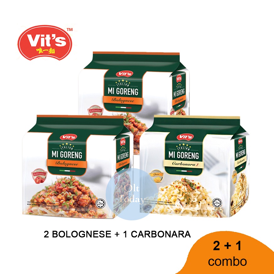 [HALAL] Vits Italian Mi Goreng Noodle 3 Packs x (85g x 4's) - Combo (2 ...