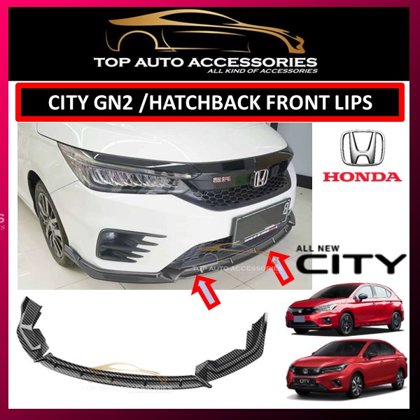 HONDA CITY GN2 2020-2022 / HATCHBACK FRONT BUMPER LIPS SKIRT 3 PCS ...