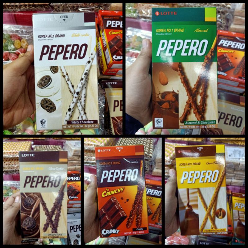 [PEPERO] Biskut Coklat Pepero 5 Perisa | Shopee Malaysia