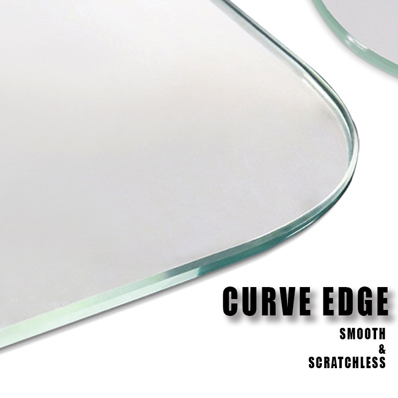 PATTERN Full Length Curved 165cm x 60cm Stand Mirror Cermin Tinggi ...