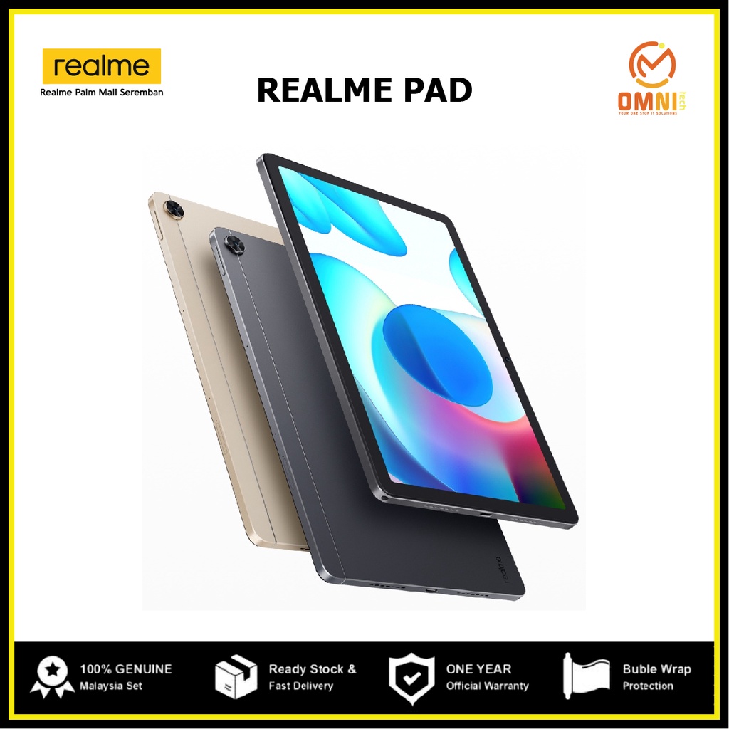 100% Original Realme Pad Tablet ( 4GB + 64GB ) ( 6GB + 128GB ) Ready ...