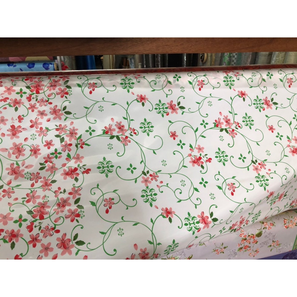 Transparent Alas Meja Plastik / Table Cloth Plastic / Alas Meja Jernih ...