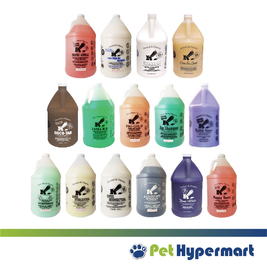 Kelco Pet Shampoo - Organic Natural Shampoo Kucing 1 Gallon (3.7 L ...