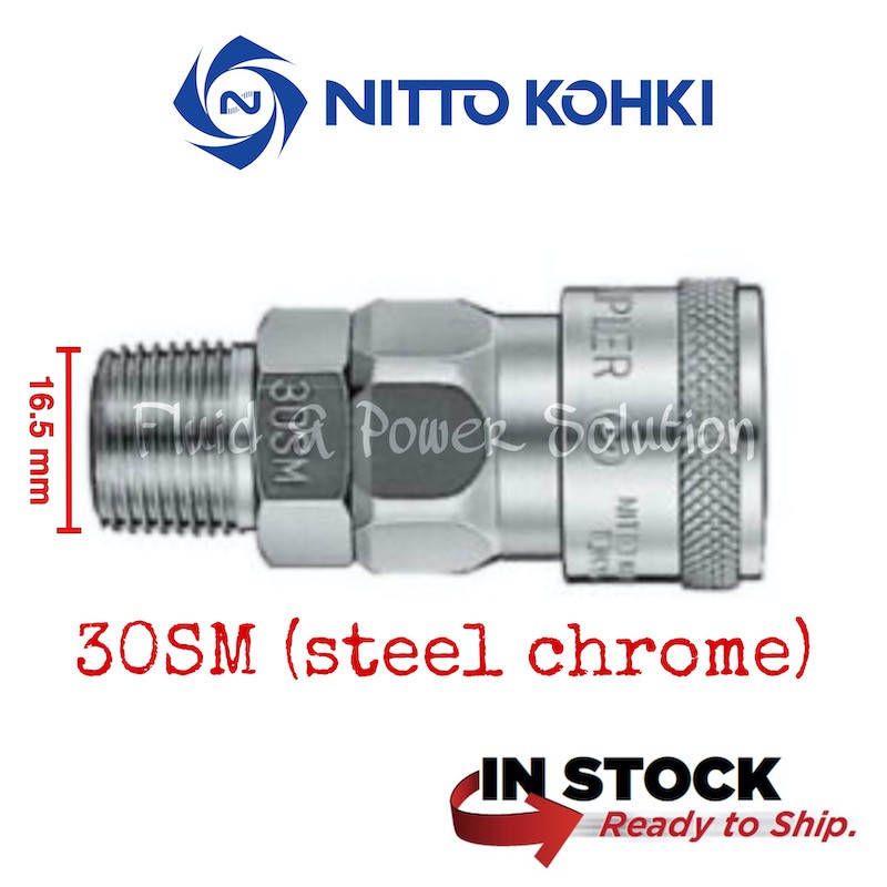 Nitto Kohki Hi Cupla Air Coupling for Air Compressor, Air Coupler 20,30 ...