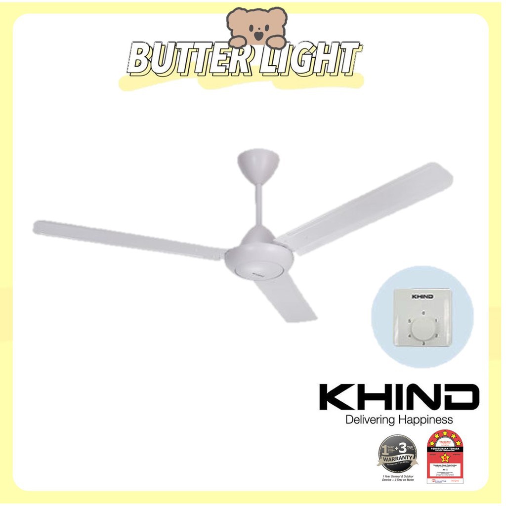 KHIND 60" CF615 Ceiling Fan with Regulator (Warranty 3Years) | Shopee ...